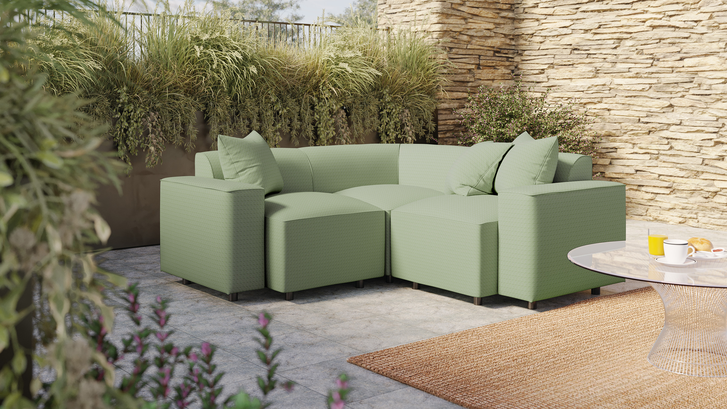 Small outdoor sectional store